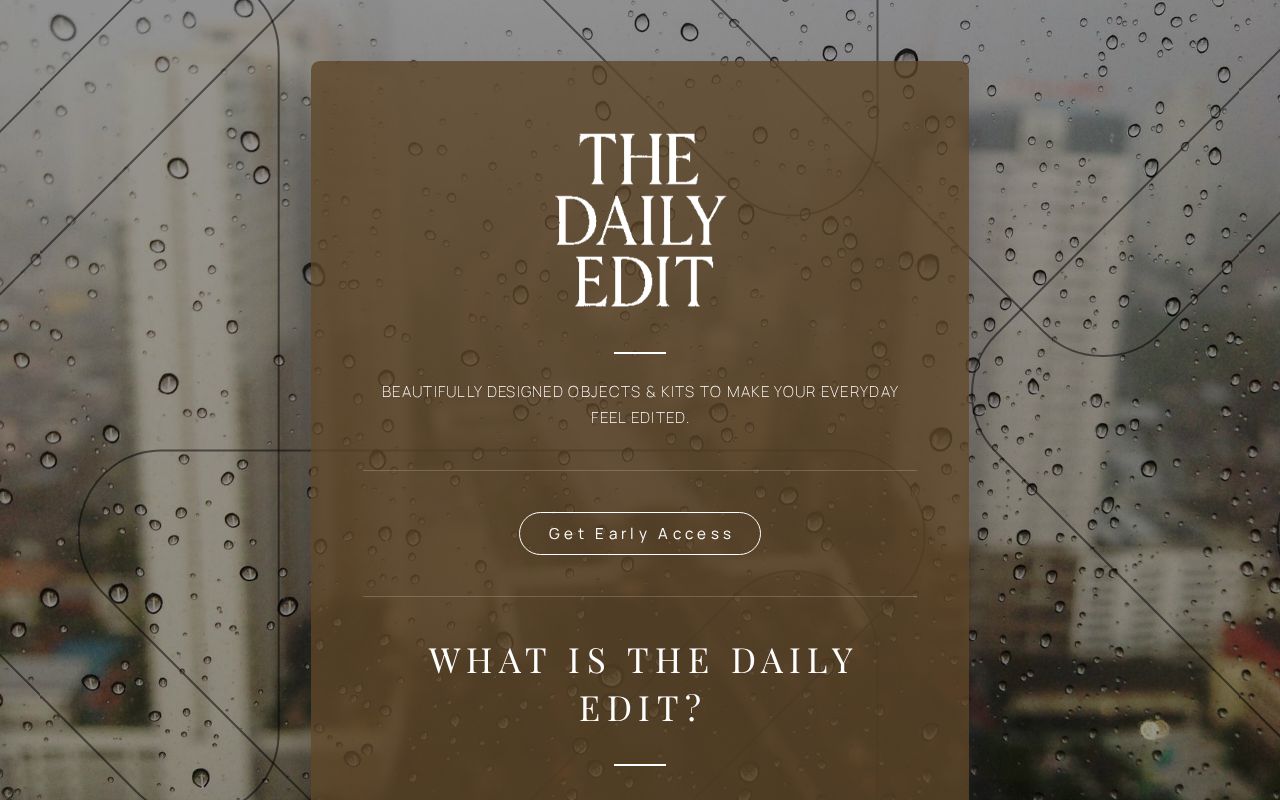 The Daily Edit
